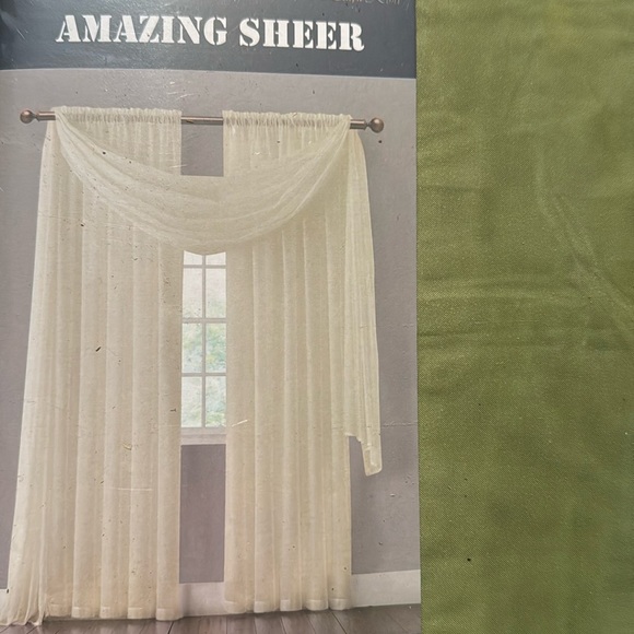 Accents | Amazing Sheer Sage Two Window Panels | Poshmark